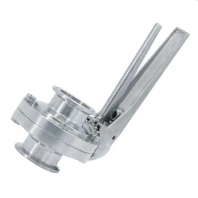 China Válvula de borboleta higiênica braçadeira sanitária dos SS 316L DN250 da tri à venda