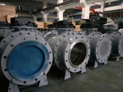 Cina Valvola a sfera messa molle di acciaio al carbonio BS5351 Turnnion in vendita