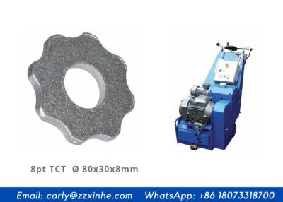 China 8pt Carbide Cutters TCT 8 Star Wheels For Concrete Planers Scarifying Milling Machine for sale
