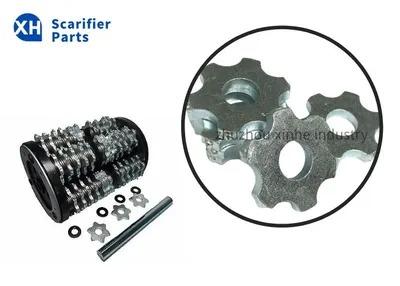 China 6PT Drum Carbide Flails with 30mm Inner Diameter and 8mm Width for Surface Preparation for sale