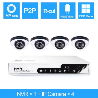 Cina Mini pannello di tocco di 4Pcs NVR della cupola bianca del corredo 2.4GHz IR di qualità superiore in vendita