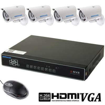 Cina Sistema di sicurezza senza fili nero del CCTV di Onvif H.264 della macchina fotografica del IP del corredo HDMI 720P di NVR in vendita