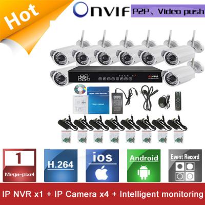 Cina Macchina fotografica di rete pronta per l'uso dei sistemi della videocamera di sicurezza del IP di Onvif 8CH 720P WIFI in vendita