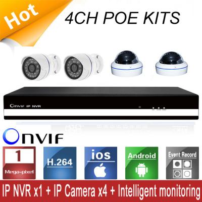 Cina Sistema 1*2TB HDD del videoregistratore digitale della rete di rilevazione di moto di P2P POE h.264 in vendita