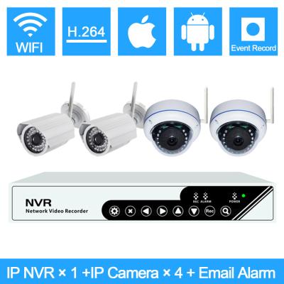 Cina Corredo dell'interno/all'aperto HD del IP NVR di WIFI con la macchina fotografica della cupola della pallottola 2pcs in vendita