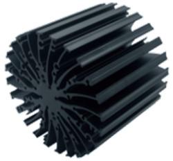 China Extrusion AL6063-T5 black anodized LED downlight cooler with self tapping holes max.75W Bridgelux Led OD 48 to 130mm for sale