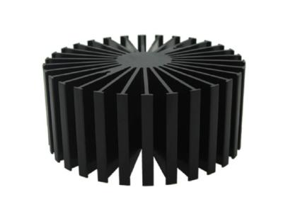 China Passive Coolers for 12W to 120W LED high bay light Simplicity appearance style AL6063-T5 Black color diameter 58-160mm for sale