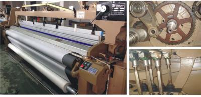 China Double Nozzle Water Jet Power Loom With Crank / Cam / Dobby Shedding for sale