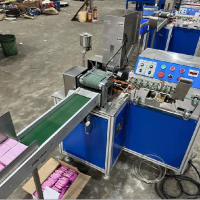 China Automatic Crayon Labeling Machine Semi Labeling Machine Crayons Ball Pen Pencil Crayon Labelling Machine for sale