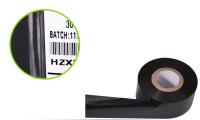 China Black 25mm width 120M batch coding machine ribbon hot stamping foil for sale