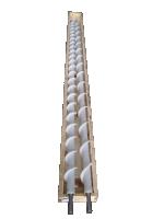 China Customized  Leveling  / Inclined Plastic PP screw conveyor for sale