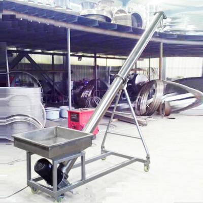 China Stainless steel auger feeder / flexible screw conveyor for grain for sale