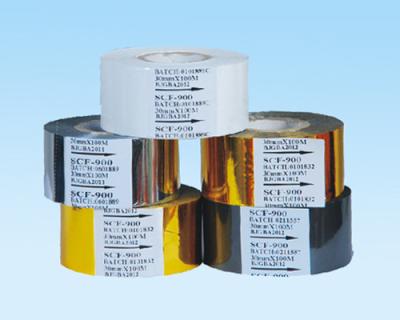 China FC3 30mm*100m black date coding foil/ date coding ribbon/ hot coding ribbon for date printing for sale