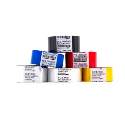 China SCF900 30mmX100m Black Ribbons Printer ribbon / Thermal Transfer Ribbon / Hot Coding Foil for sale