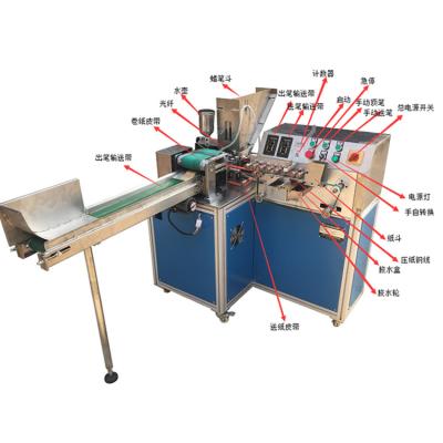 China Automatic Crayon Labeling Machine Semi Labeling Machine Crayons Ball Pen Pencil Crayon Labelling Machine for sale