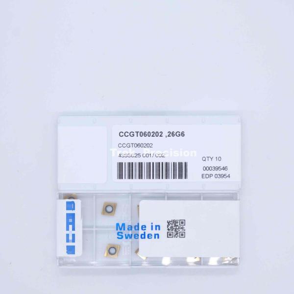 Quality Iscar CCGT060202 26G6 Aluminum Turning Inserts For High Gloss Finishing for sale