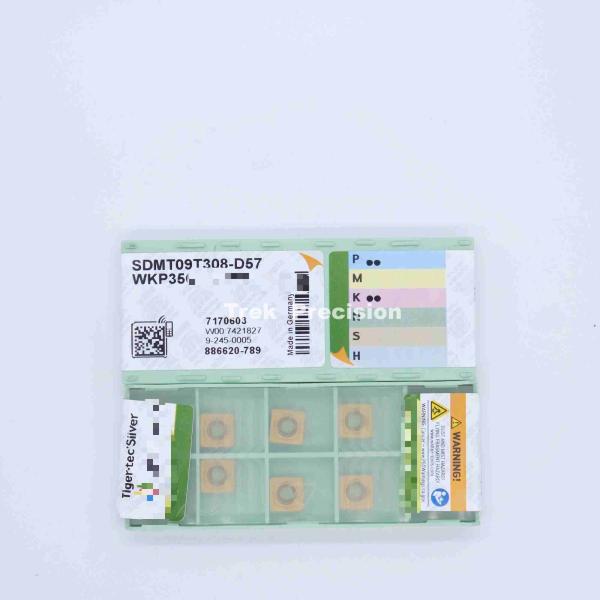 Quality SDMT09T308-D57 WKP35G Indexable Milling Inserts Face Milling Inserts For Heavy Cutting for sale
