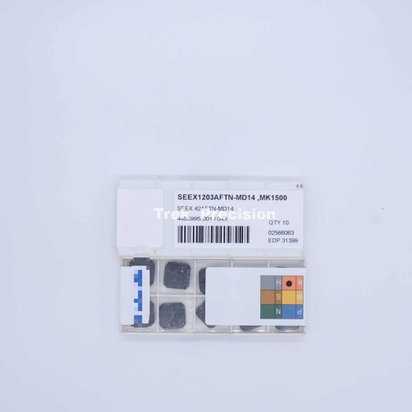 Quality SEEX1203AFTN MD14 Grade Tungsten Carbide Indexable Milling Insert Compatible for sale
