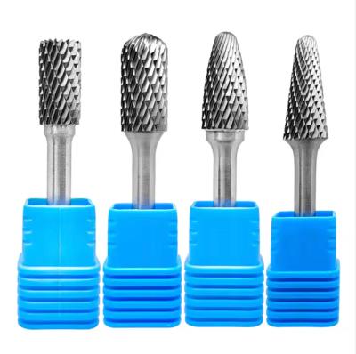 China 50mm Tungsten Carbide Rotary Burrs 3mm Shank Rotary File Burr Silver for sale
