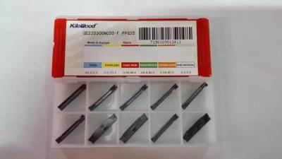 China Kilowood GE22D300N030-F PPG35 2.2mm Width Grooving Insert with F-Type Chipbreaker and PVD Coating for CNC Turning for sale