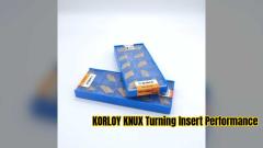 KORLOY KNUX160405R11 Turning Insert for Steel Machining