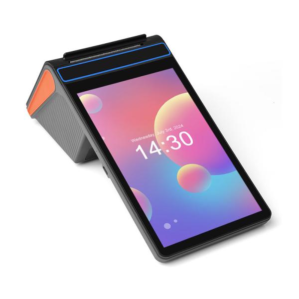 Quality 3GB Ram Fingerprint POS Machine FBI Certified / STQC Certified POS Terminal With Printer for sale