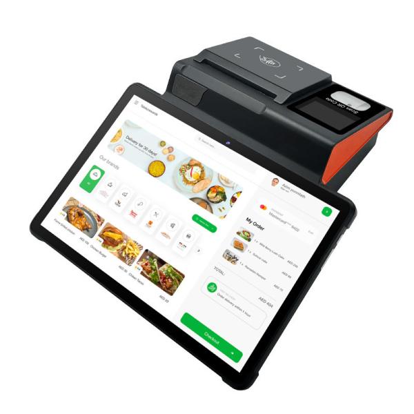 Quality Bluetooth Tablet Restaurant POS Black / White  POS System For Android for sale