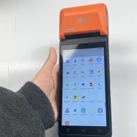 China SC9863 Processor Mobile POS Orange POS Machine With Printer for sale