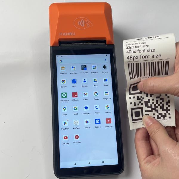 Quality 32GB Storage Mobile POS NFC Point Of Sale POS Terminal 5.5 Inch for sale