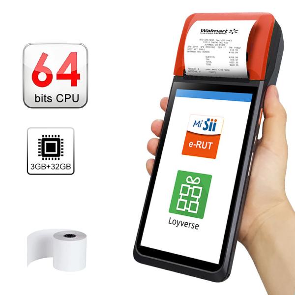 Quality Android 12 / Android 14 POS Terminal Machine 5.99 Inch Mini POS Machine for sale