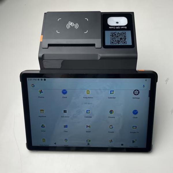 Quality 6400mAh Battery Payment Terminal Bluetooth Android Based POS Machine 11 Inch for sale