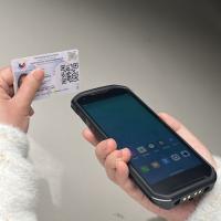 China Handheld Android Pda Barcode Scanner Rugged Bluetooth Pda Customized for sale