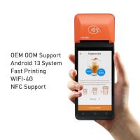 Quality 32GB Storage Mobile POS NFC Point Of Sale POS Terminal 5.5 Inch for sale