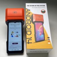 China 4G Android 14 POS Terminal 6.5 Inch 1600x720 NFC Retail System with 80mm Printer for sale