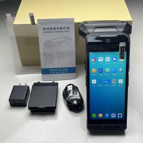Quality 64 Bit 2.0GHz Portable UHF RFID Reader Industrial RFID Mobile Reader Waterproof for sale