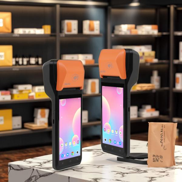 Quality Dual Camera Mobile POS Payment 8 Inch Retail Billing Machine With Barcode for sale
