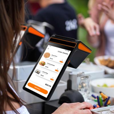 China Customized Intelligent POS Portable Android Handheld Device With Printer for sale