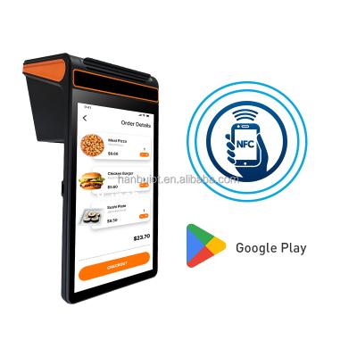 중국 한부 휴대용 POS 터미널 8인치 안드로이드 12 4GB RAM 64GB SSD 판매용