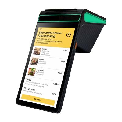 中国 ハンブ POS システム 8 インチ Android 12 2D バーコード スキャナー付き デュアルスクリーン 販売のため
