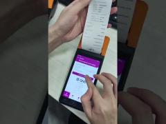 LCD Screen Handheld POS Printer NFC Android Based POS Device 5.99 Inch