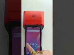 Bluetooth Billing POS Android 14 Portable POS Machine Customized With 80mm Thermal Receipt