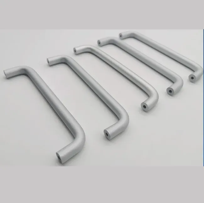 High Quality Stainless Steel Solid Exterior Interior Luxury Hardware Tube Cabinet Furniture Handle Pull Modern Bedroom Aluminum Alloy Lever Black Door Handle