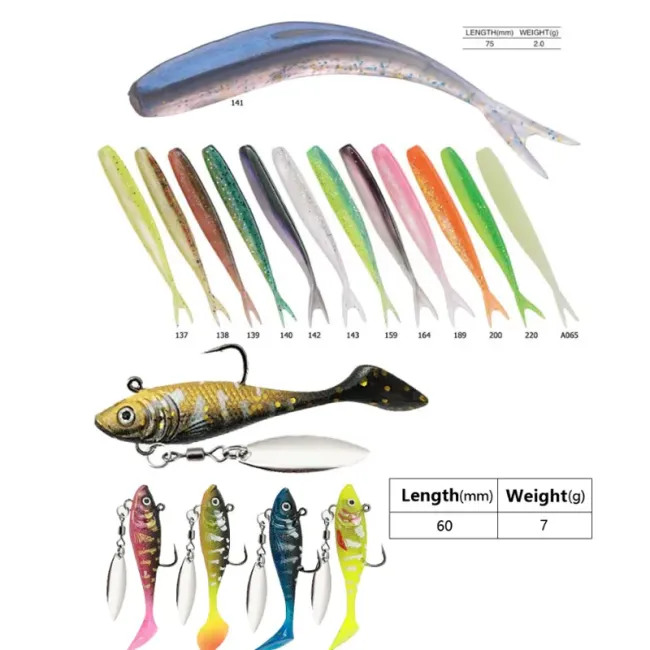 Plastic Bass Soft Hard Jigging Minnow Trout Spoon Wholesale Fishing Lure and Mould