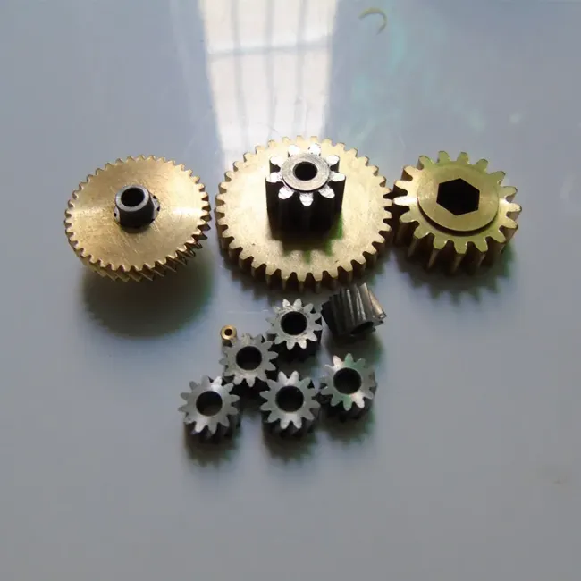 CNC Machining Stainless Steel Black Metal Twisted Metal Gear Sold 5 Shafts