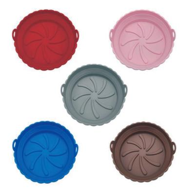China Food Grade Silicone Baking Pan for Air Fryer Foldable Baking Pan Liner, Electric Oven, Microwave Oven for sale
