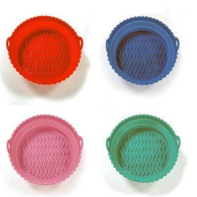 China Food Grade Silicone Baking Pan for Air Fryer Foldable Baking Pan Liner, Electric Oven, Microwave Oven for sale