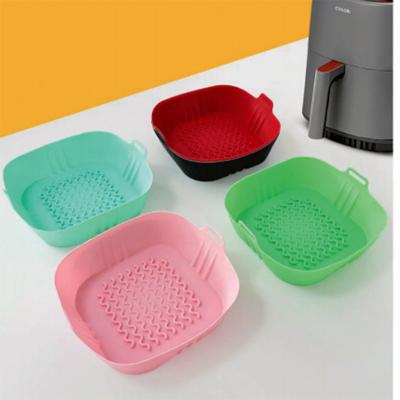 China Food Grade Silicone Baking Pan for Air Fryer Foldable Baking Pan Liner, Electric Oven, Microwave Oven for sale