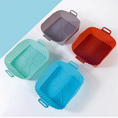 China Food Grade Silicone Baking Pan for Air Fryer Foldable Baking Pan Liner, Electric Oven, Microwave Oven for sale