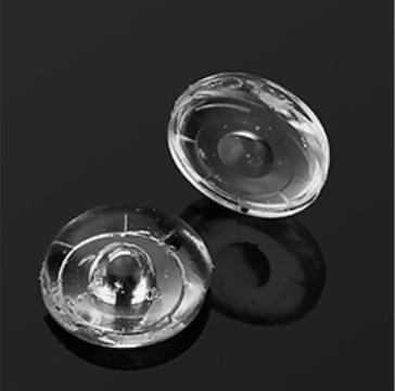 China Custom LSR Injection Molded Silicone Lens for LED Lighting 94% Transmittance for sale