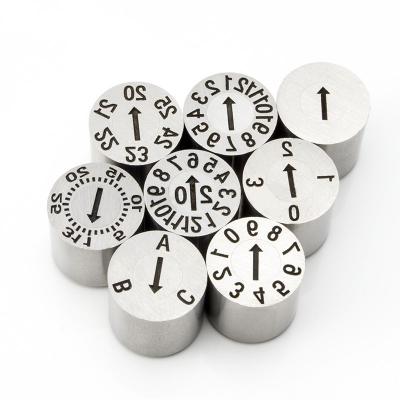 China Custom Plastic Injection Mold Date Stamp Set for sale